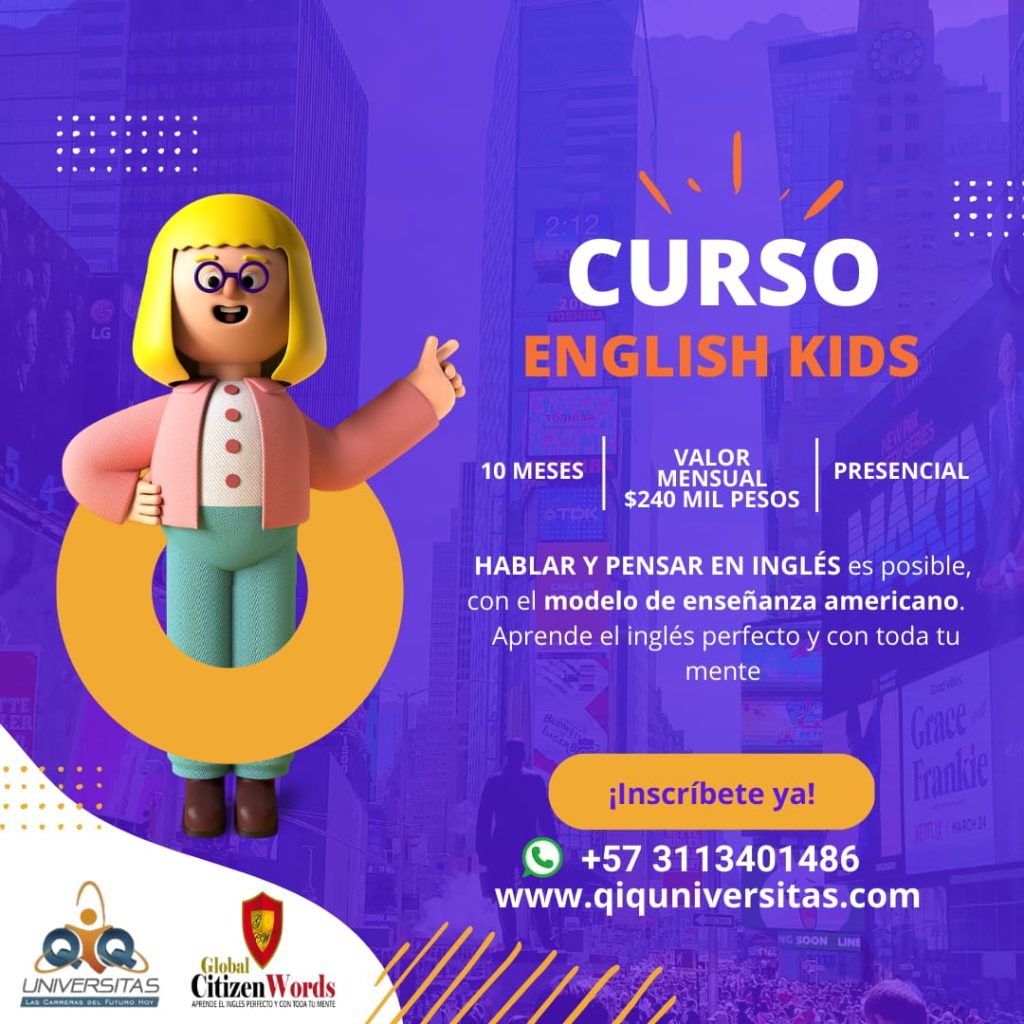 Curso ENGLISH KIDS – QIQ Universitas
